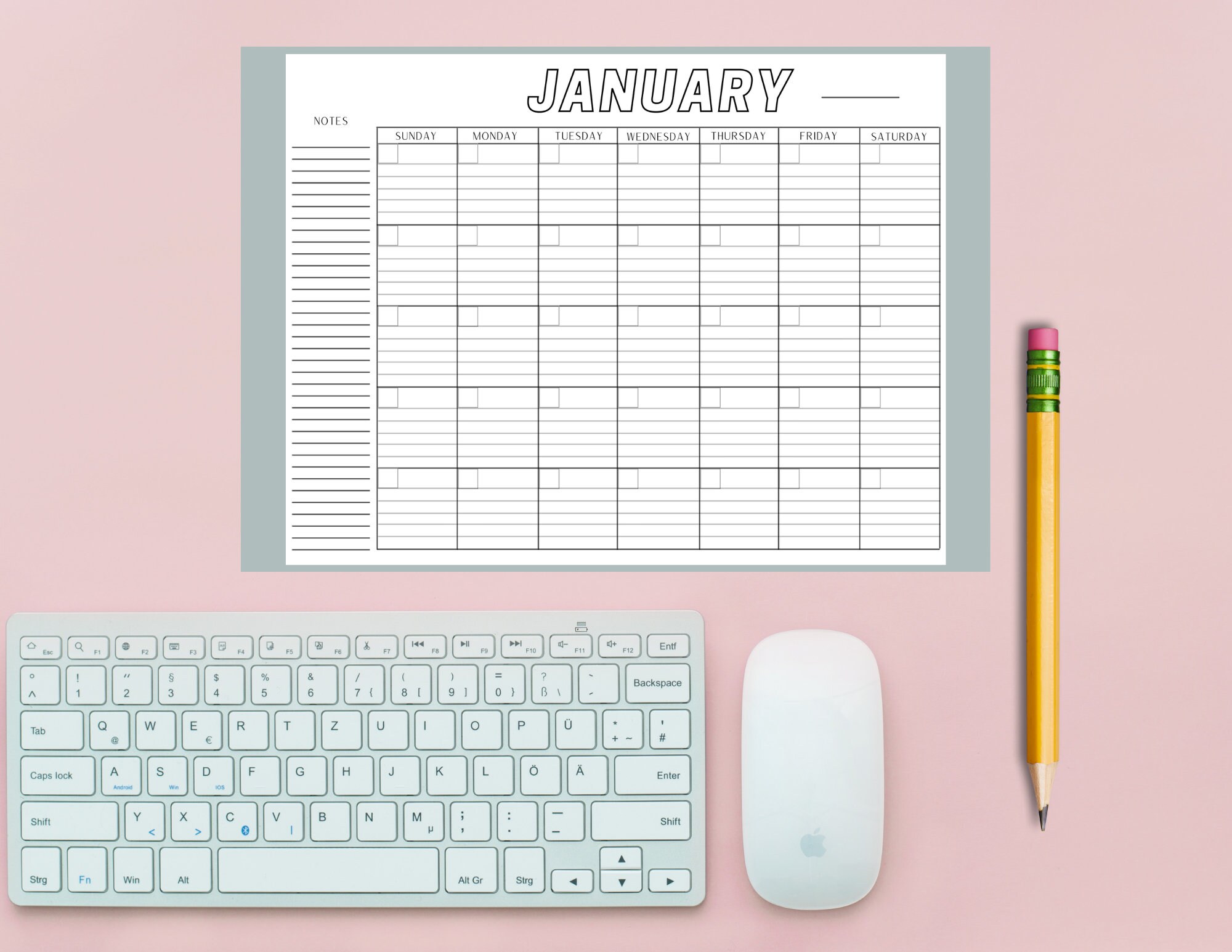 Small Printable Calendar