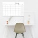 LARGE (max. 3ftx2ft) Blank Printable Calendar Download | Minimalist - Etsy