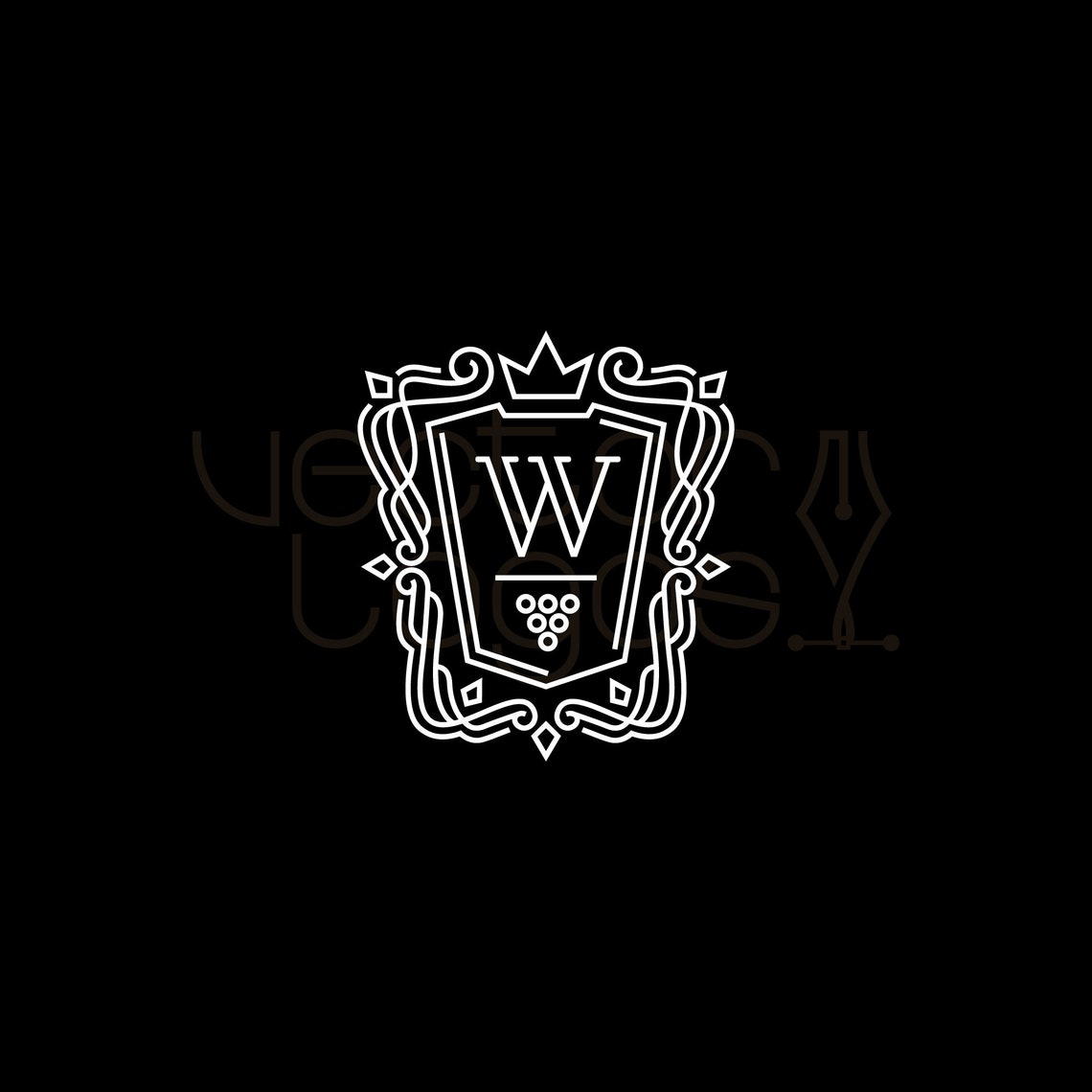 Wine Cellar Logo Design + Customization, Winery Logo, Wine Logo, Wine ...