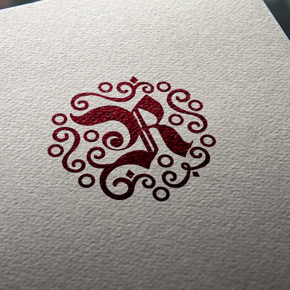 Monogram Letter R Design Letter Logo Decorative Logo | Etsy