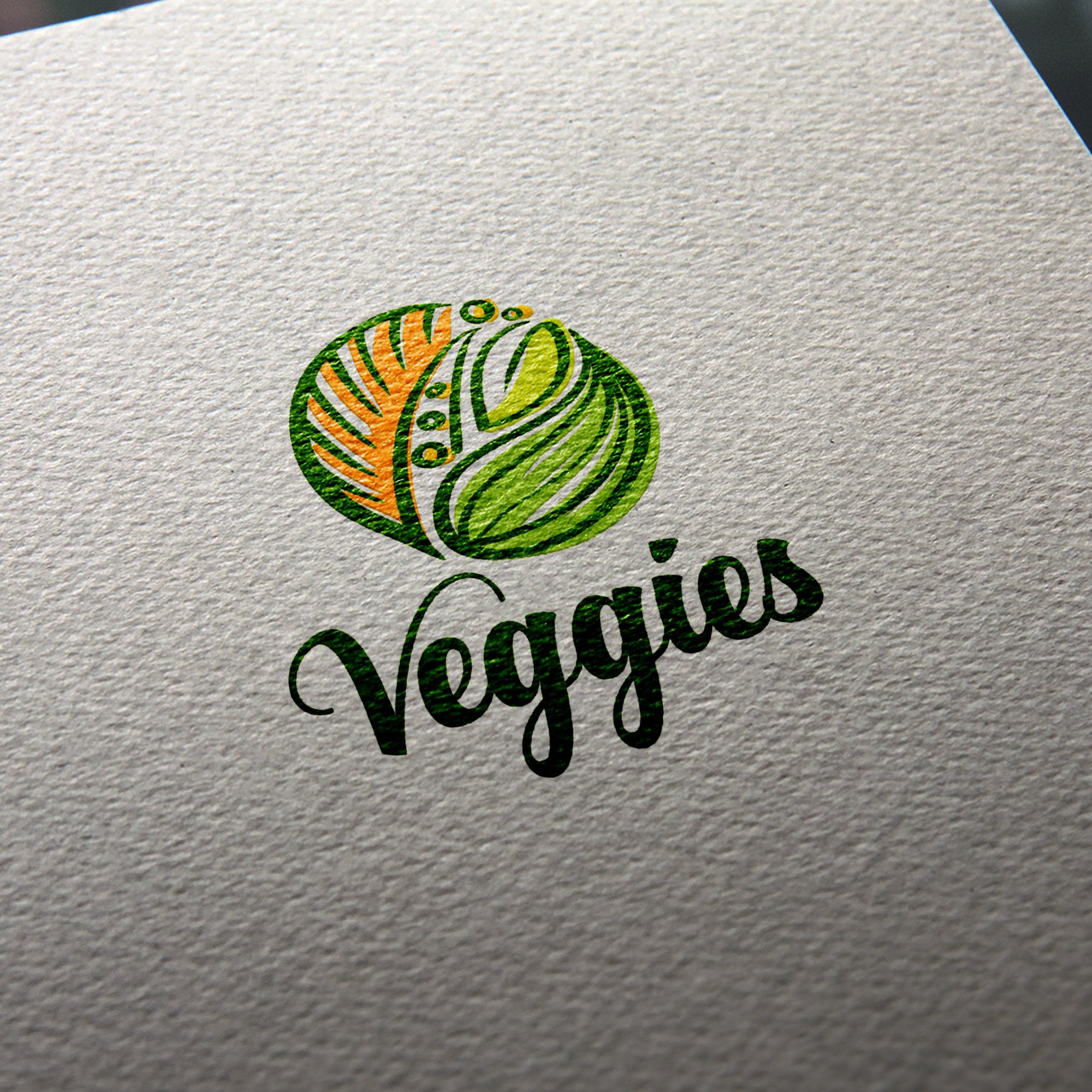 Veggies Logo Design + Customization, Food Logo, Vegan Logo, Delivery ...
