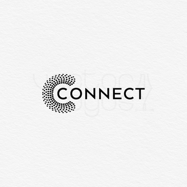Connect Logo Design + Customization, Digital Logo, Connection Logo ...
