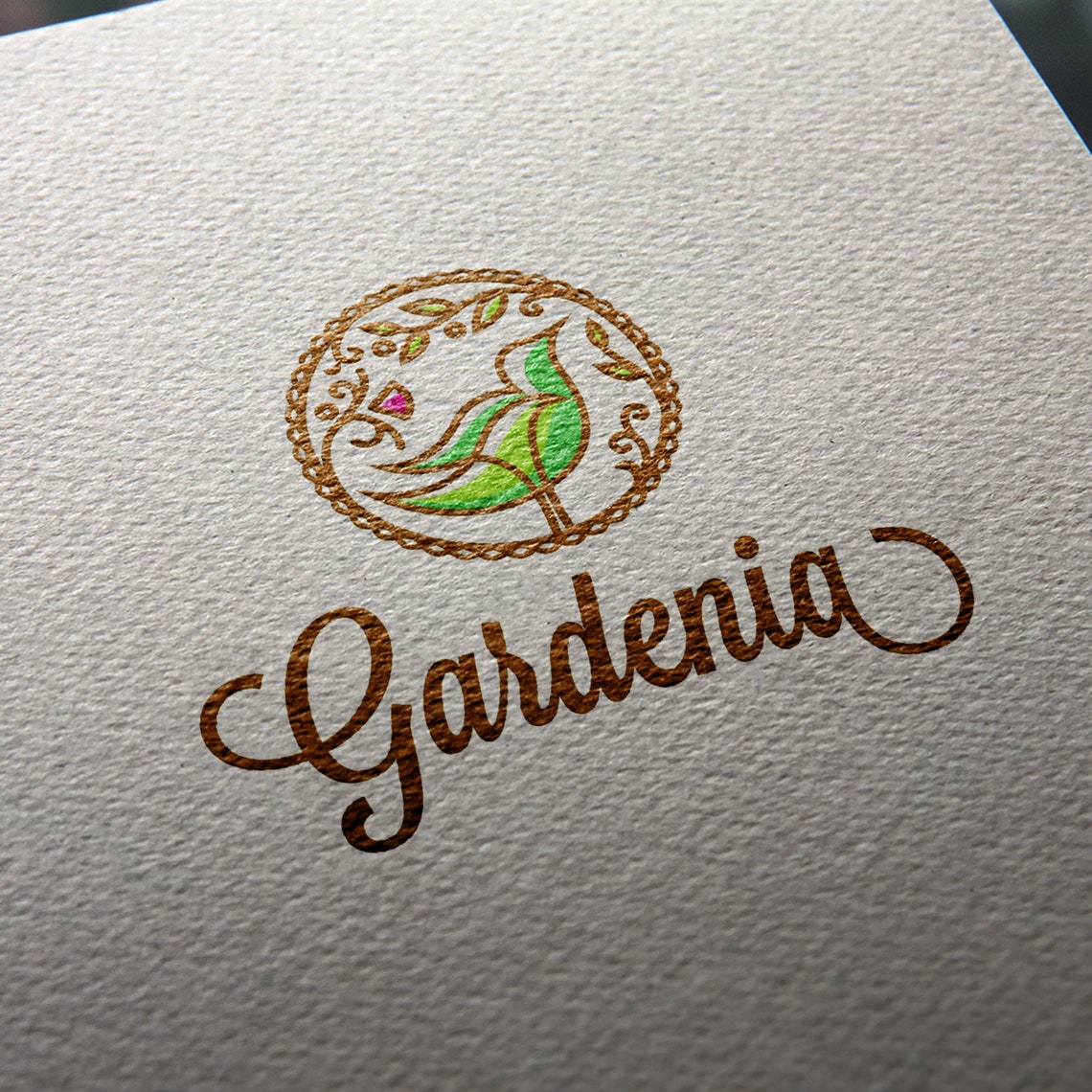 Organic Logo Design + Customization, Garden Logo, Bio Logo, Vegan Logo ...