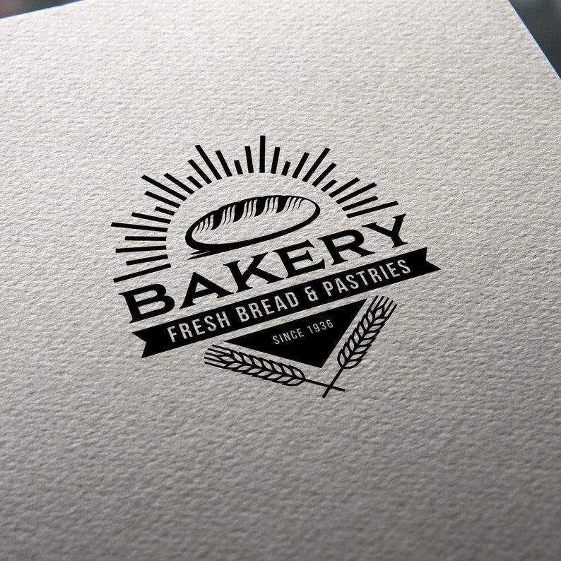 Bakery Logo Design + Customization, Bread Logo, Pastry Logo, Organic ...