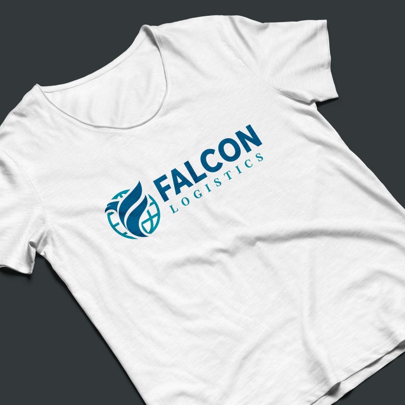 Falcon Logo Design + Customization, Logistic Logo, Transportation Logo ...