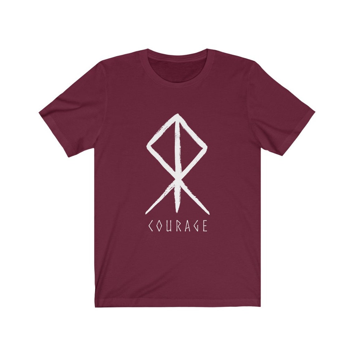 Courage Rune Norse Viking Bind Rune Unisex T-shirt - Etsy