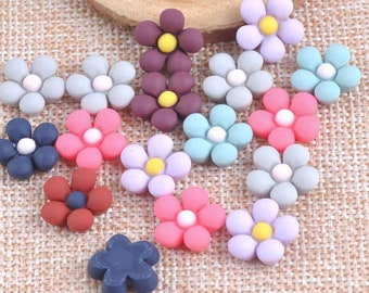 Mixed Color Chamomile Flat Back Resins Cabochon Scrapbook 3D - Etsy