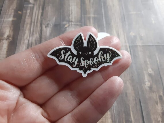 Stay Spooky Bat Planar Resin, Hair Bow Centers, Decoden Supplies by ...