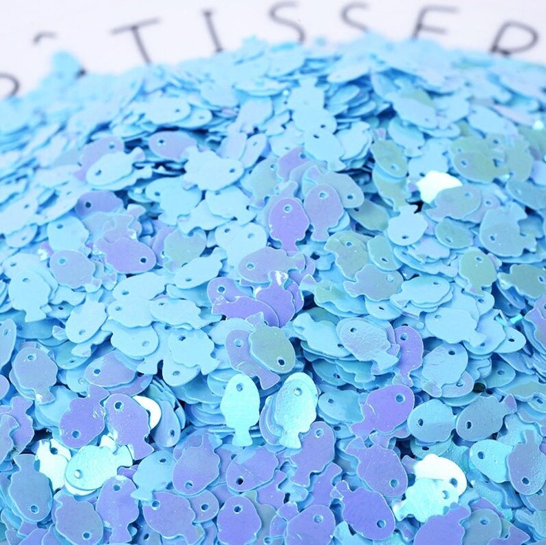 Iridescent Fishy Sequins for Slime, Nail Art Supplies, Body Art - Etsy