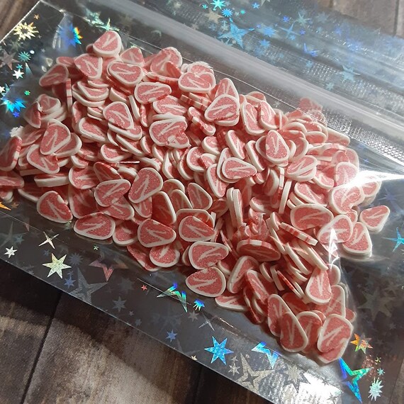 Polymer Clay Steak Slices, Nail Art Flat Backs, Meat Slime Sprinkles DO NOT EAT by Werk It Girl ...