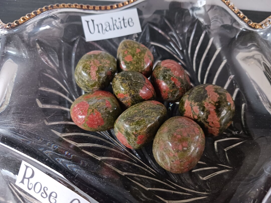 Tumbled Unakite Crystals - Small - Etsy