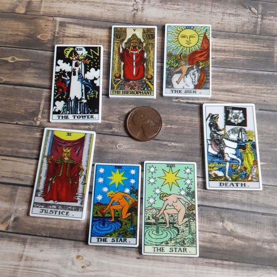 Tarot Card Planar Resin, Hair Bow Centers, Decoden Supplies by Werk It ...