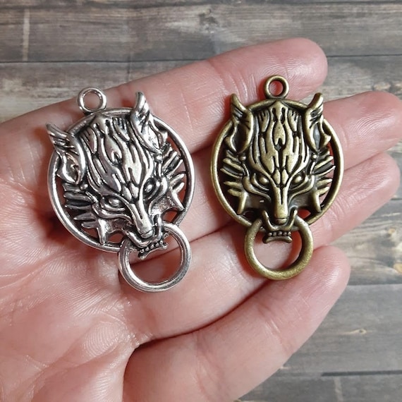 Fenrir the Wolf Charm, Norse Mythology, Video Game Pendant by Werk It ...