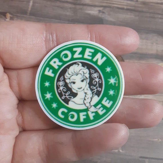 Frozen Elsa Coffee Logo Planar Resin, Hair Bow Centers, Decoden ...