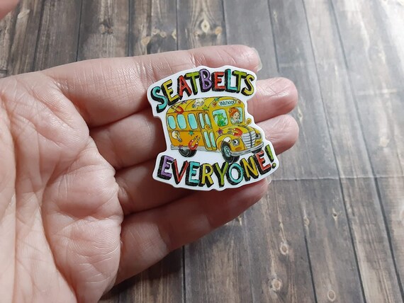 90s Magic School Bus Planar Resin, Hair Bow Centers, Seatbelts Everyone ...