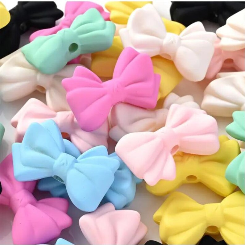 Silicone Bow Beads, Cute Kawaii Beads for Kandi - Etsy