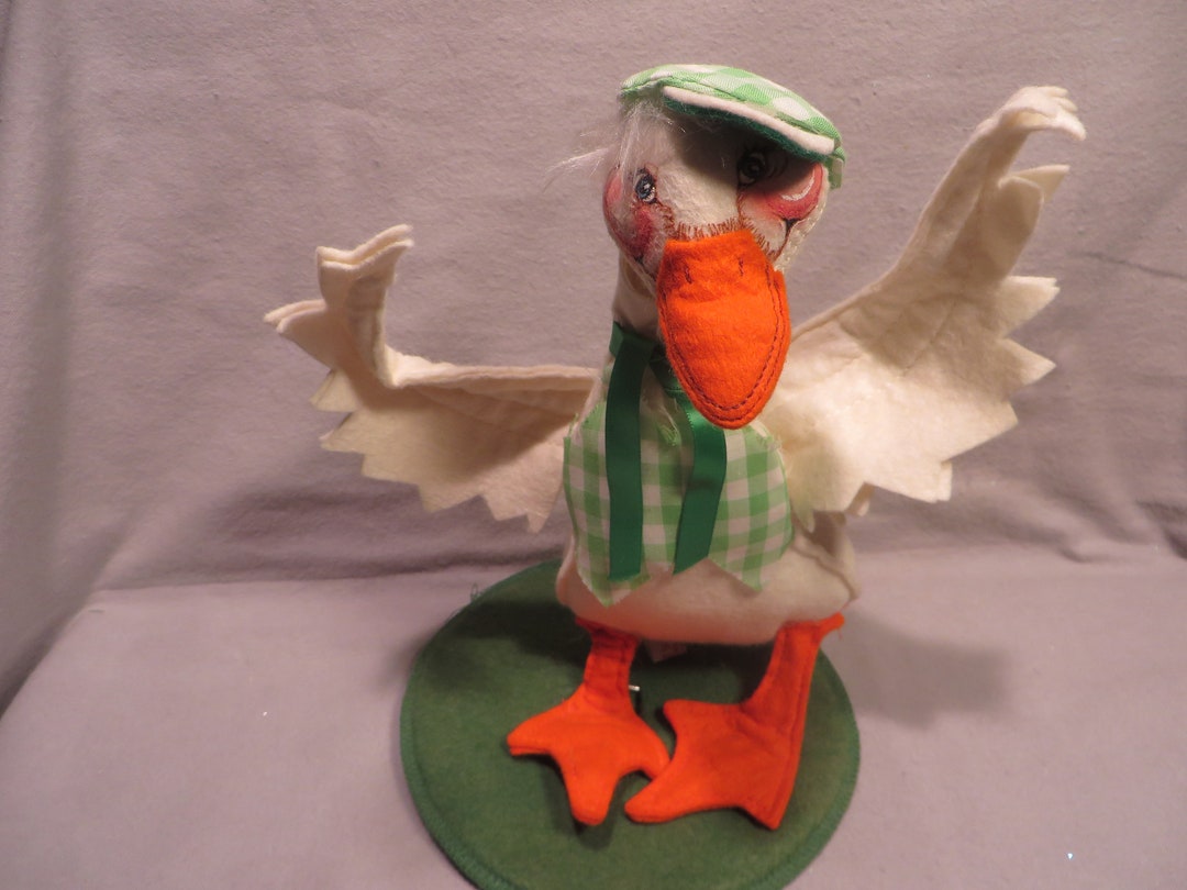 Vintage Annalee Mobilitee Felt 9" Tall Goose Figure Dated '89 - Etsy