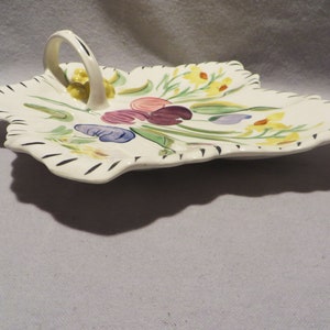 Vintage Blue Ridge Pottery Handled Leaf Shaped Serving Dish - "easter ...