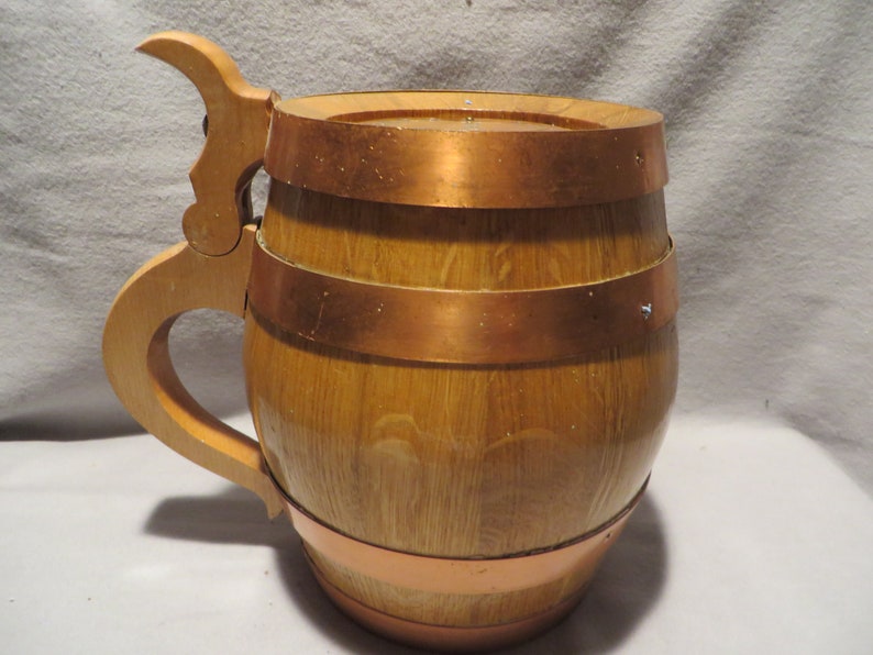Vintage Large Wood German Beer Stein Koch-brau Kusel - Etsy