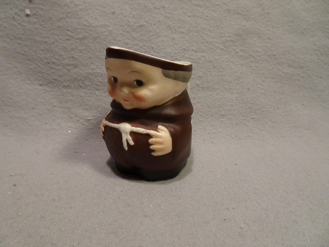 Vintage Goebel Full Bee Mark 2 1/2" Tall Friar Tuck Pitcher - Etsy