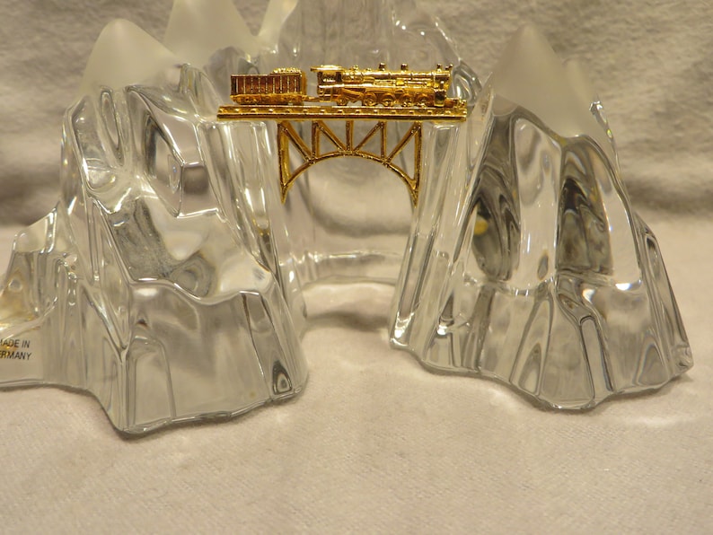 Vintage Franklin Mint "made in Germany" Gold Plated Train Crossing ...