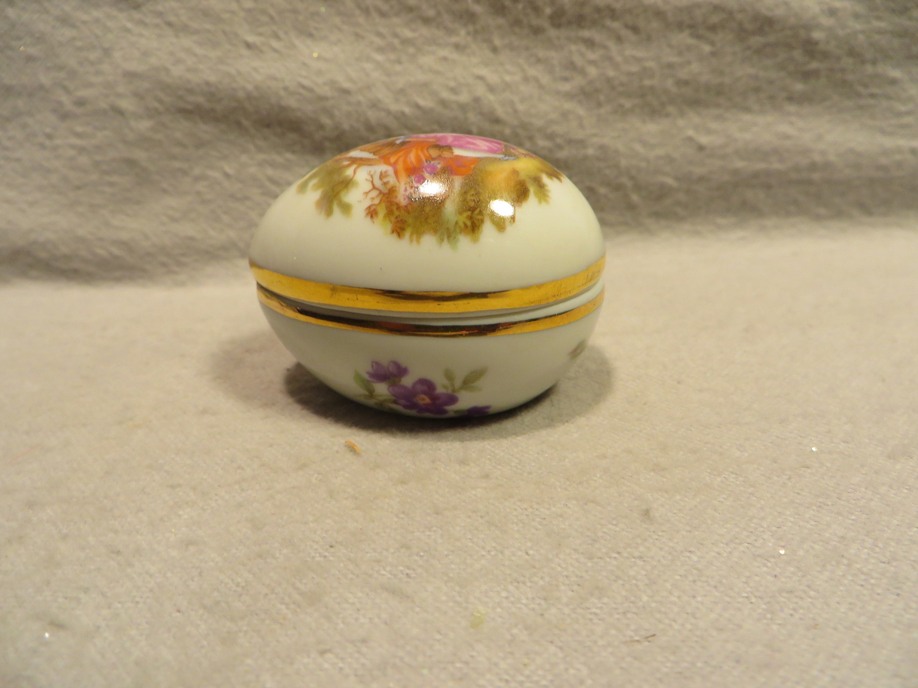 Vintage Limoges France Mini Egg-shaped Trinket Box - Etsy