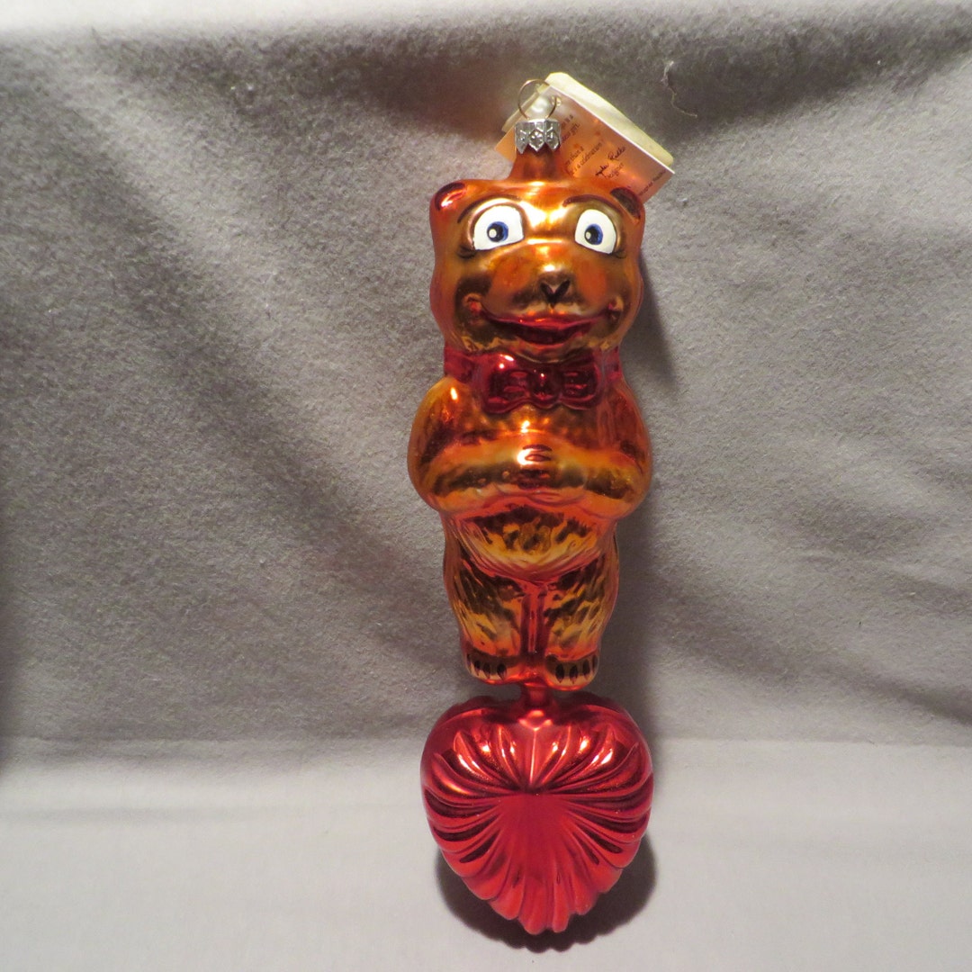 Vintage Christopher Radko Blown Glass Christmas Ornament - Ted of My ...