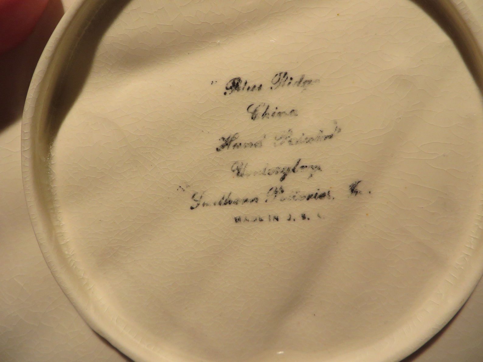 Vintage Blue Ridge Pottery Handled Leaf Shaped Serving Dish - "easter ...