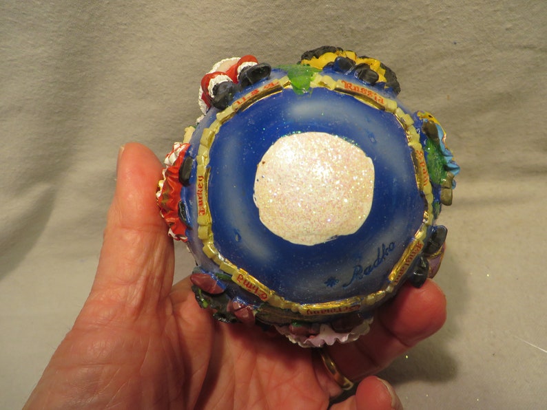 Vintage Christopher Radko Resin Christmas Ornament - Santas Around the ...