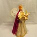 Vintage made in Japan Red Robed Angel Tree Topper - Etsy