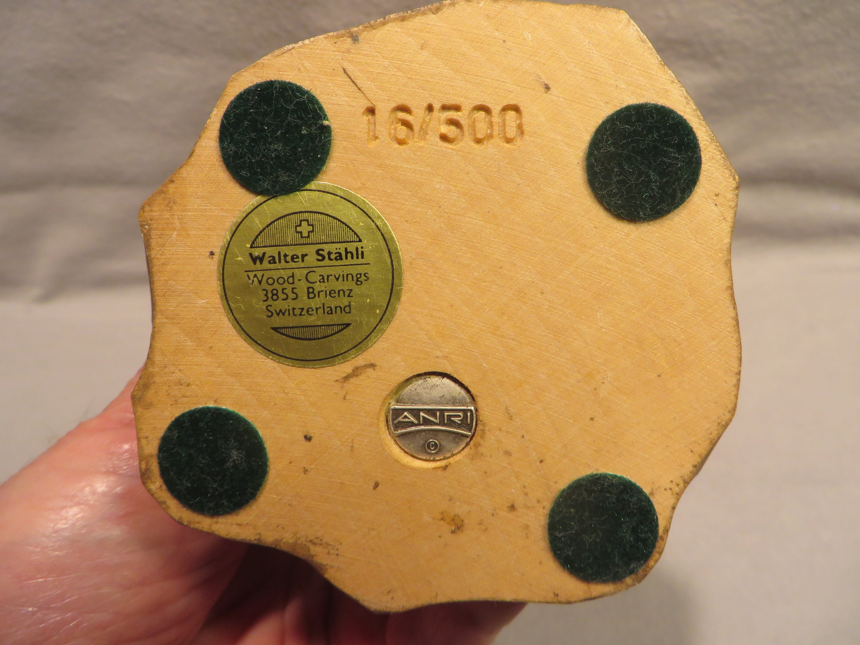 Vintage Anri Limited Edition Carved Wood Santa Claus Figure | Etsy