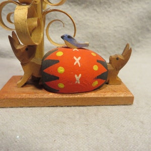 Vintage Emil Helbig East Germany Erzgebirge Carved Easter Scene - Etsy