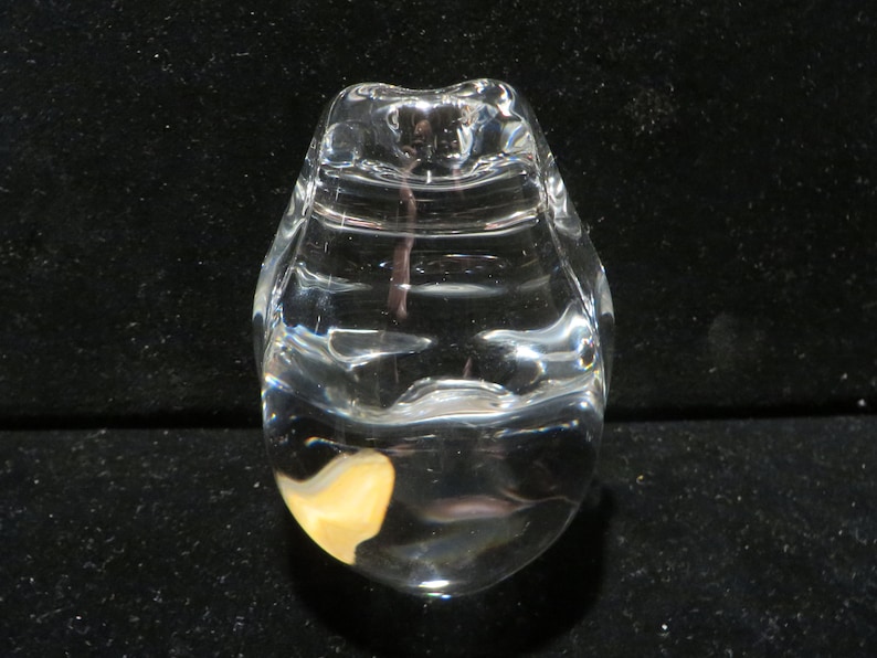 Vintage Holmegaard Swedish Crystal Owl Paperweight Signed C.H. - Etsy