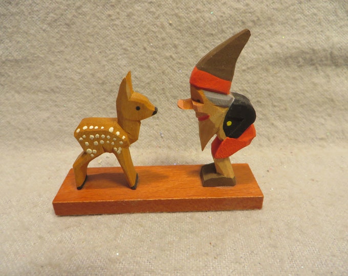 Vintage Emil Helbig Workshop Germany Miniature Hand Carved Wood ...