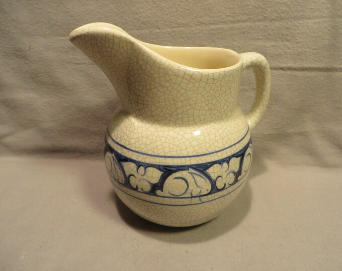 Vintage the Potting Shed Dedham Pottery 6 1/2 Tall Bunny Motif Pitcher ...