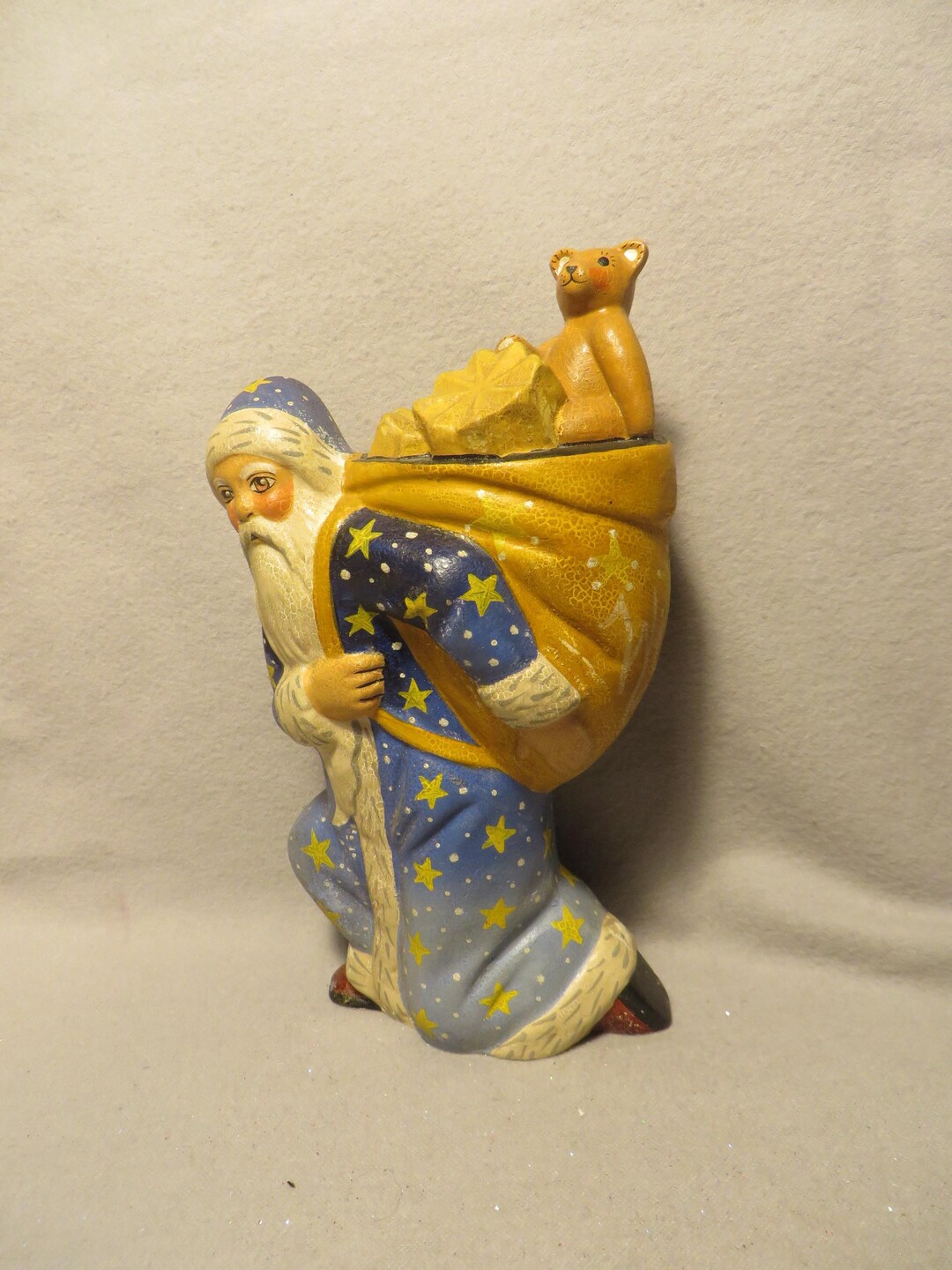 Vintage Vaillancourt 1999 Issue 10th Anniversary Starlight Santa ...