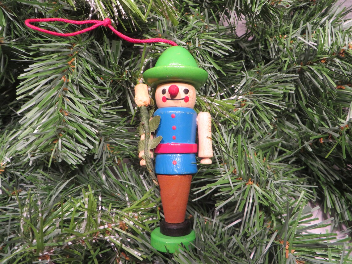 Vintage Schubach made in U.s.a. Wood Figurine - Etsy