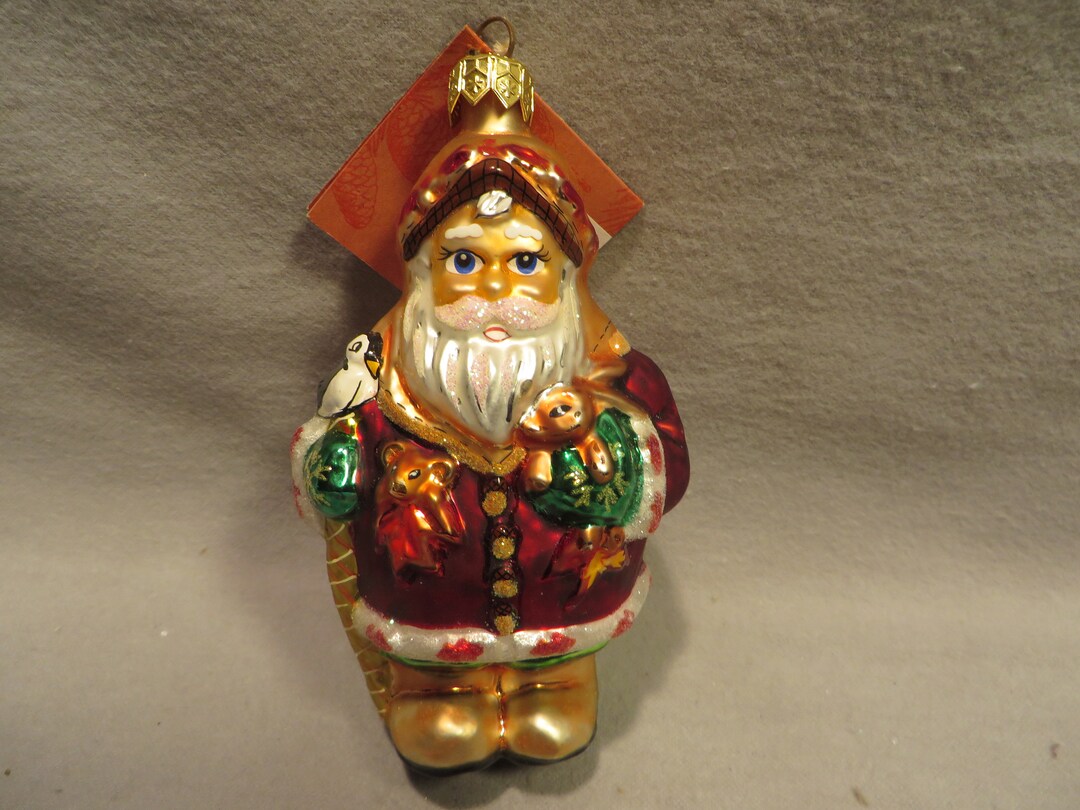 Vintage Christopher Radko Blown Glass Christmas Ornament - Woodland ...