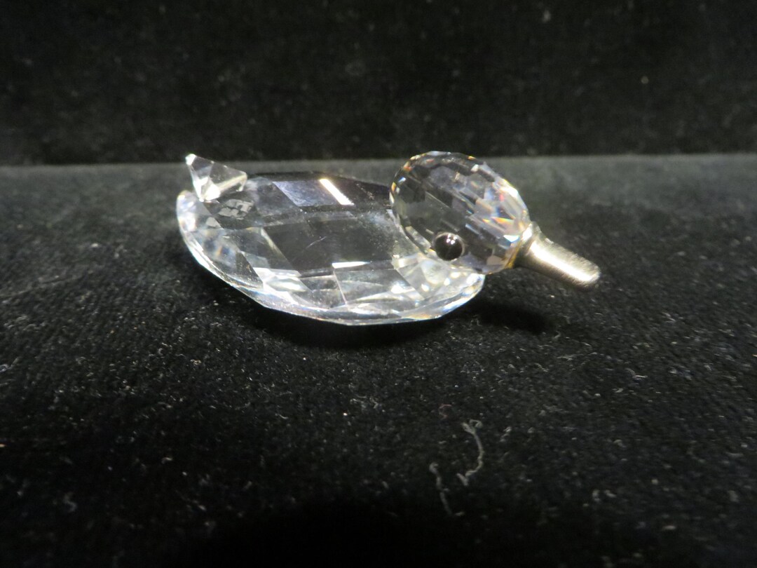 Vintage Old Mark Swarovski Crystal Miniature Duck Figurine - Etsy