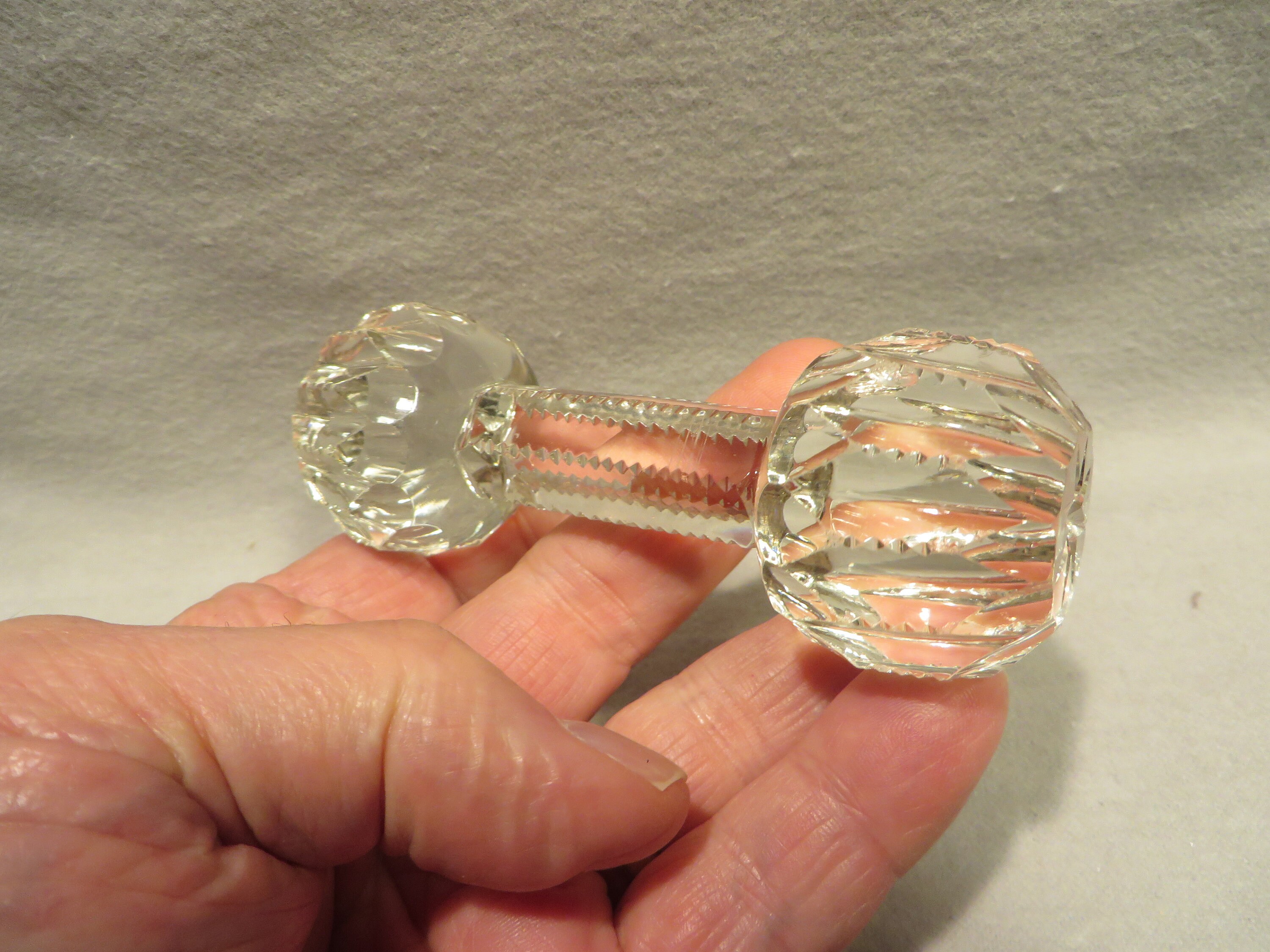 Antique Cut Glass Knife Rest 4 - Etsy