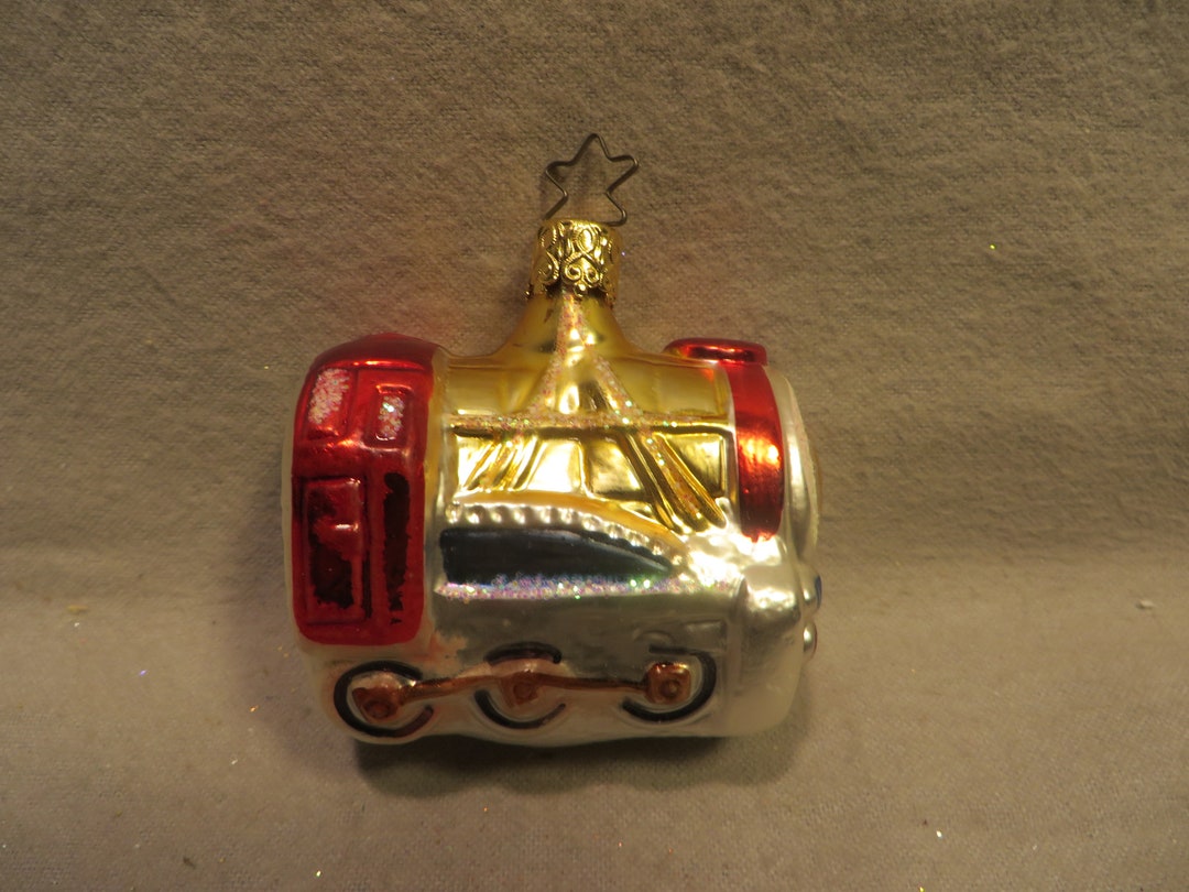 Vintage West German Inge Glas Blown Glass Christmas Ornament - Train ...