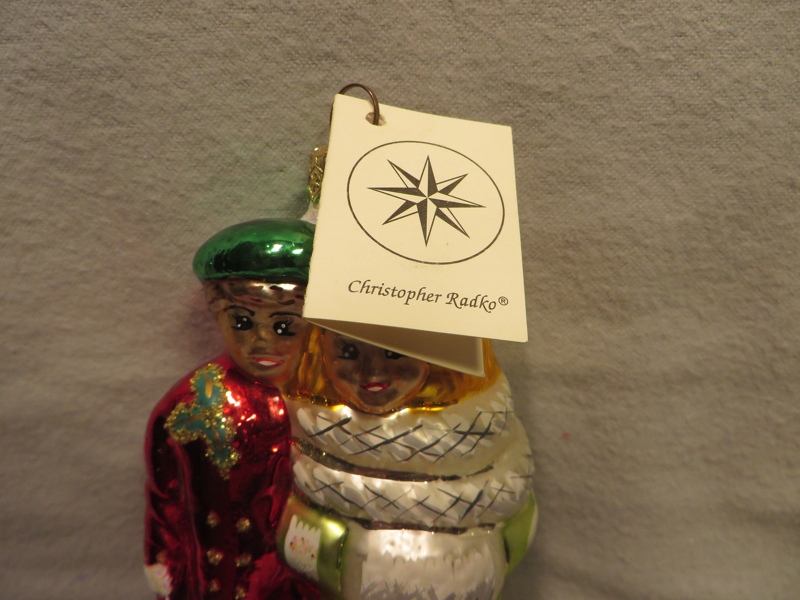 Vintage Christopher Radko Blown Glass Christmas Ornament - Skater's ...