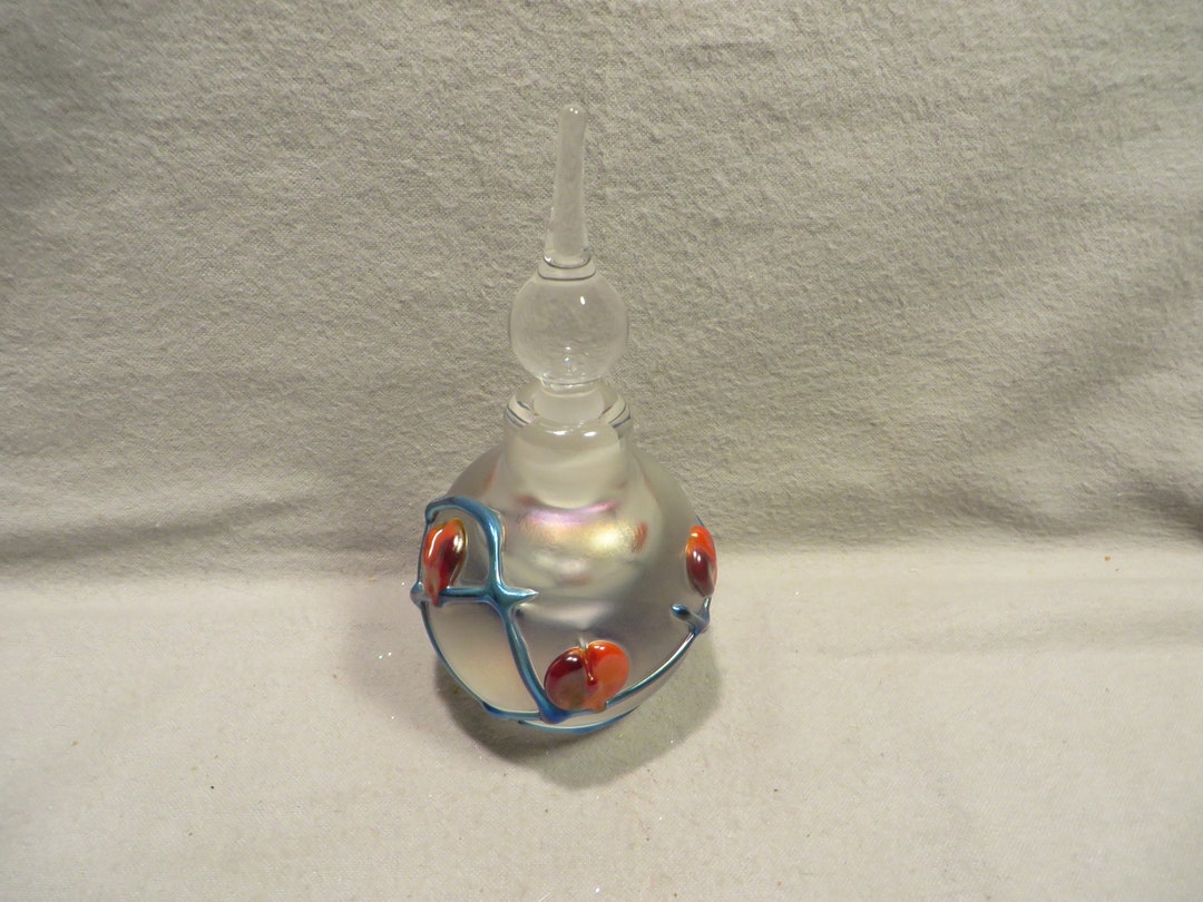 Vintage Vandermark Signed and Dated '89 Iridescent Art Glass Perfume ...