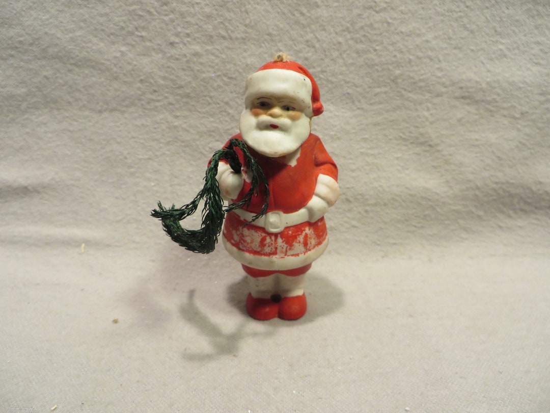 Antique 3 1/2 Tall Hertwig Bisque Porcelain Nodder Santa Figurine ...