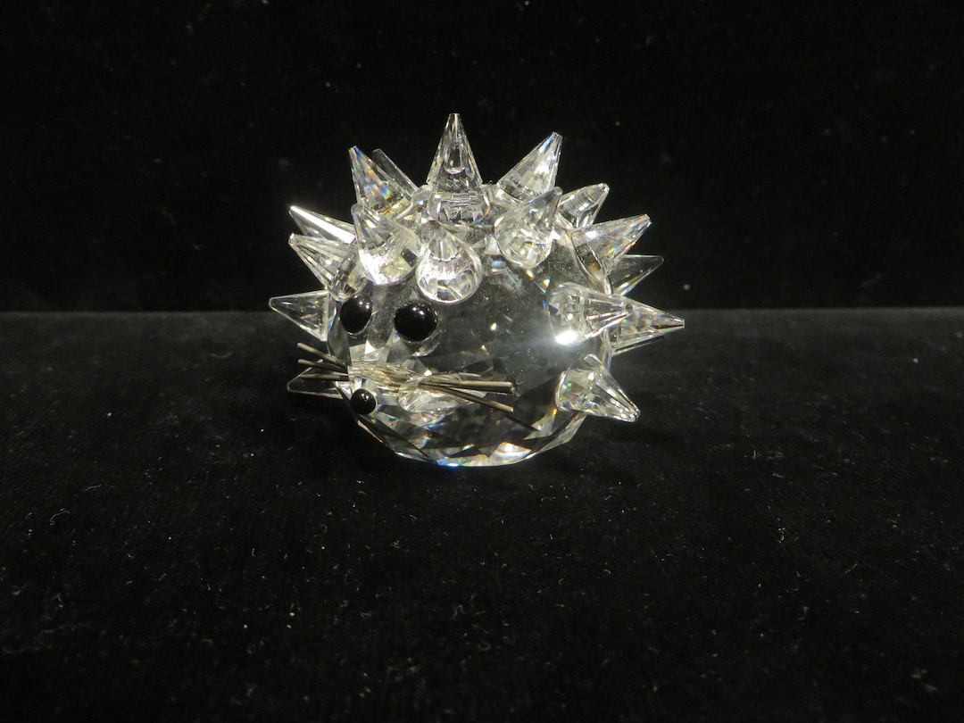 Vintage Old Mark Swarovski Crystal Hedgehog Figurine - Etsy