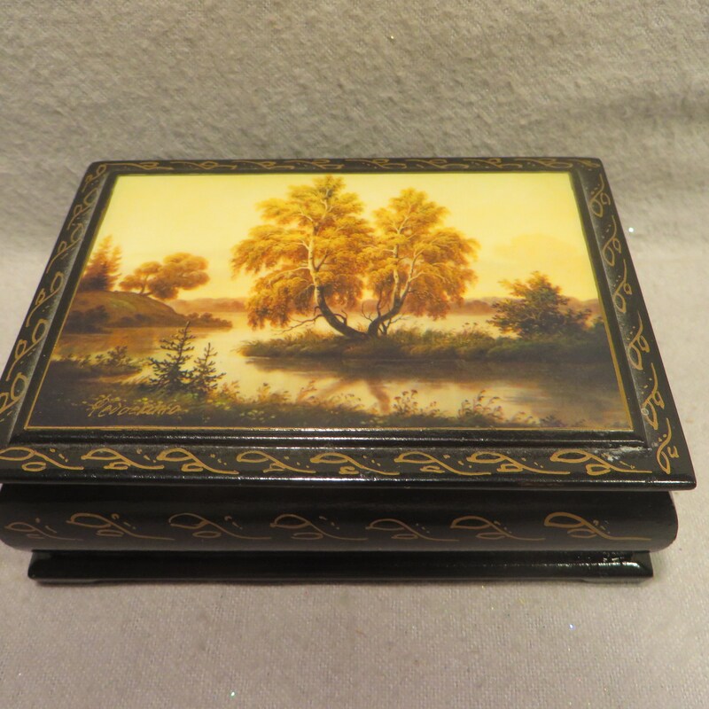 Lacquer Trinket Box - Etsy