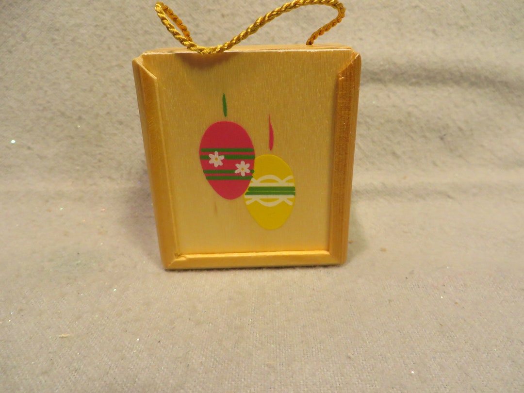 Vintage Goula Miniature Easter Shadow Box: Rabbit & Mushroom - Etsy