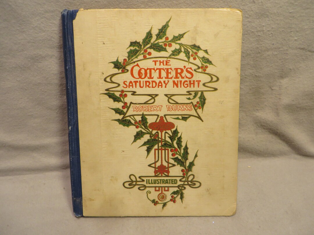 Antique Illustrated Book: "the Cotter's Saturday Night" by Robert Burns ...