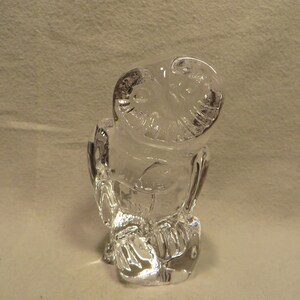 Vintage Daum France Lead Crystal Owl Figurine - Etsy