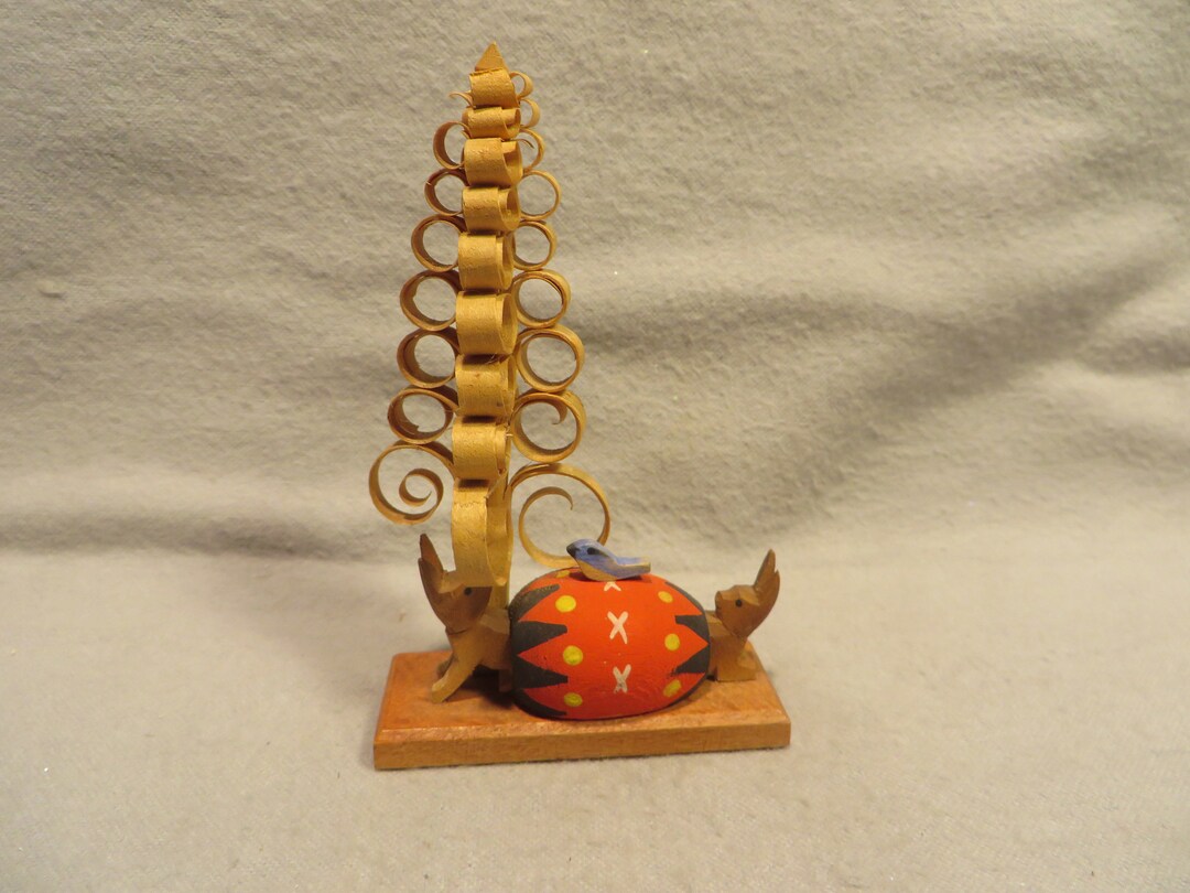 Vintage Emil Helbig East Germany Erzgebirge Carved Easter Scene - Etsy